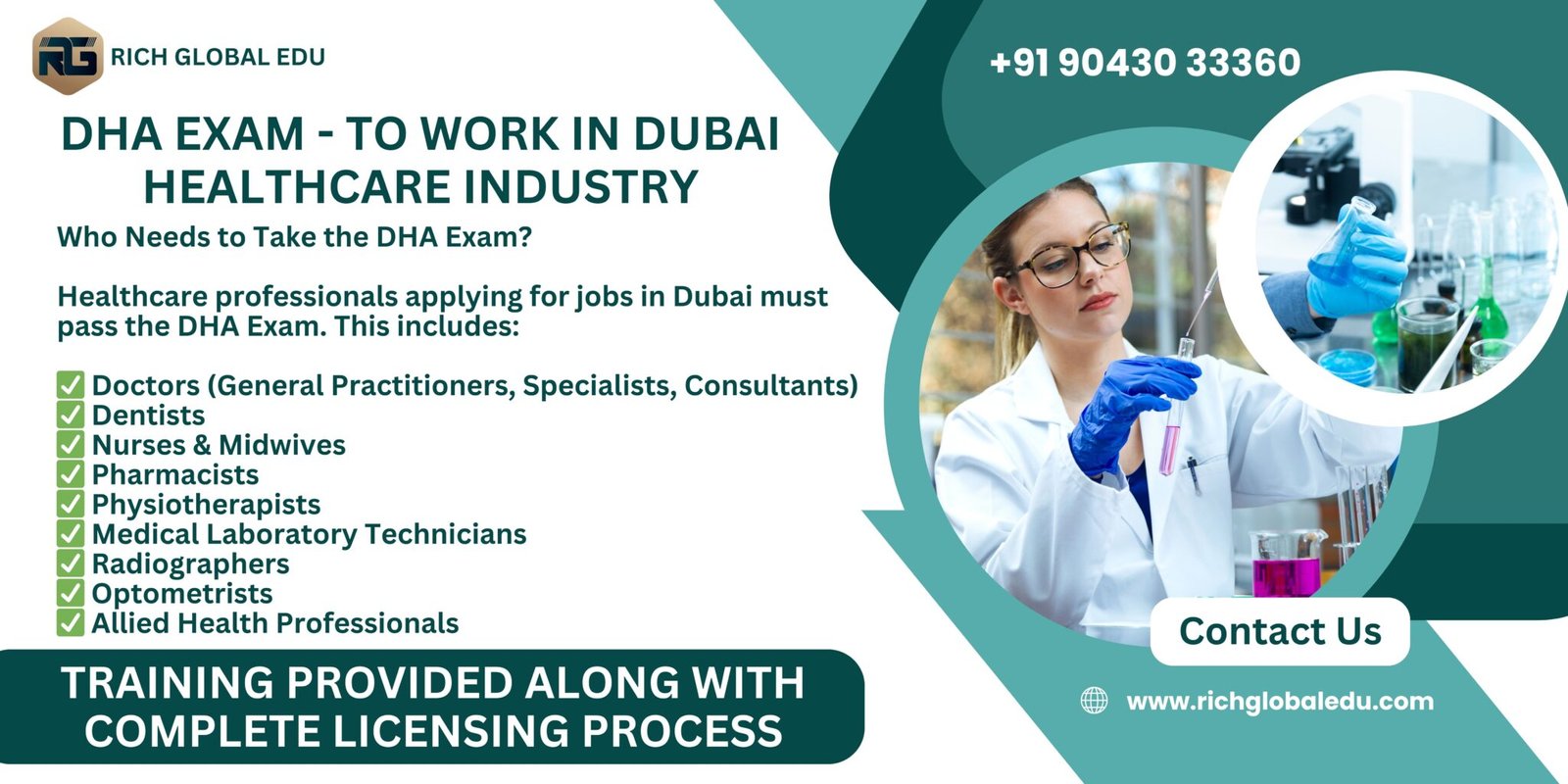 DHA Exam – Dubai Healthcare Authority - RICH GLOBAL EDU